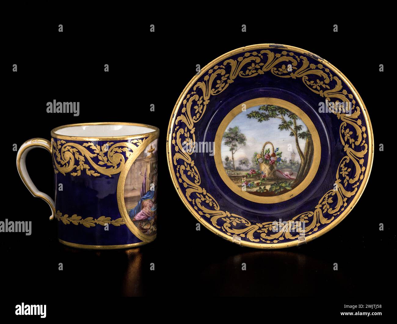 Chabry fils (active from 1765 to 1787). Litron cup and saucer ...