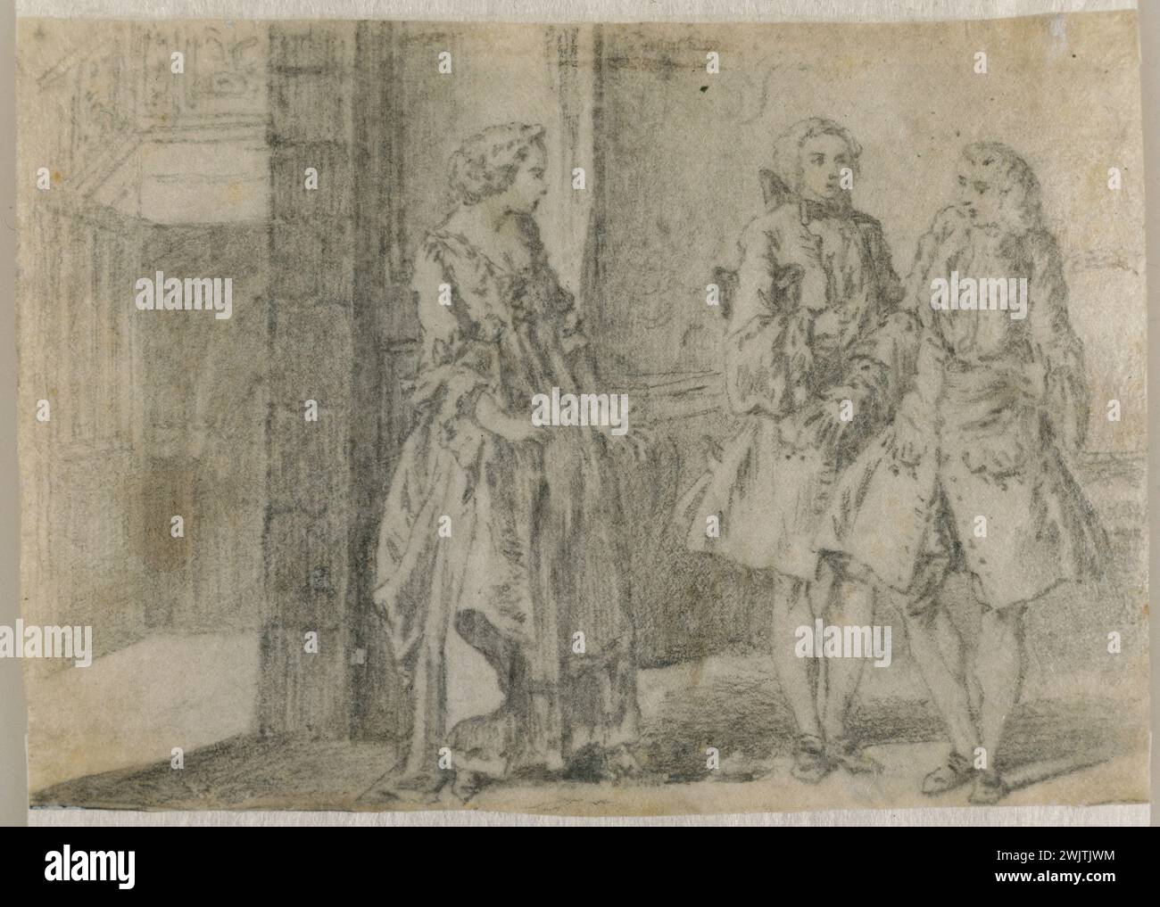 Charles-Nicolas Cochin (1715-1790). "The misunderstanding, illustration ...