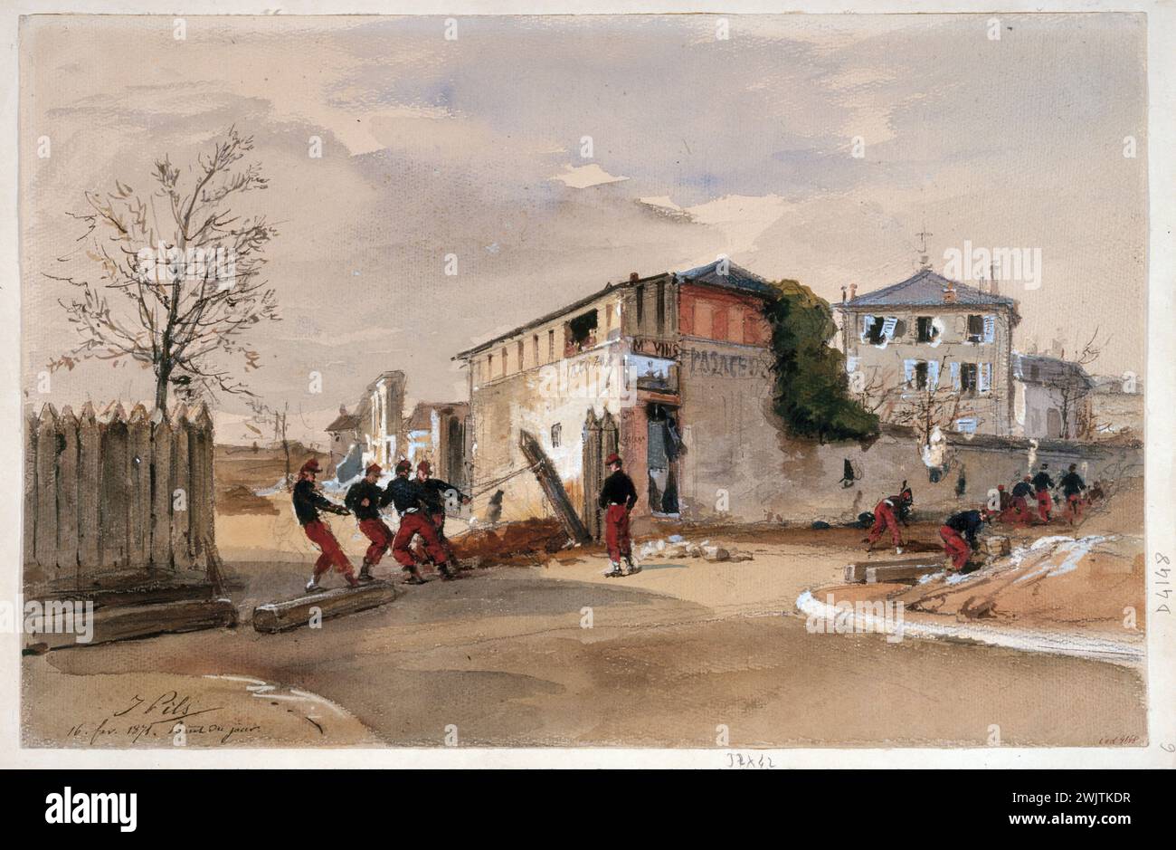 Isidore Pils. "The point of the day, February 16, 1871". Paris ...
