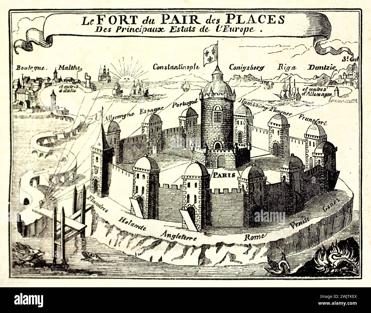 European political map 19th century hi-res stock photography and images ...