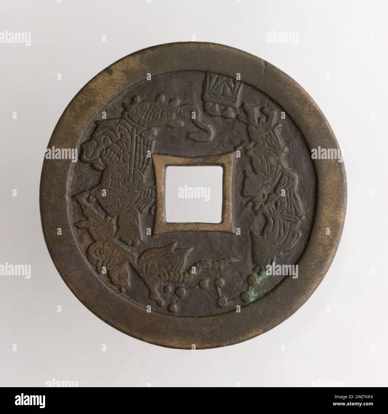 Amulet. Copper alloy, China, Song dynasty. Paris, Cernuschi museum ...