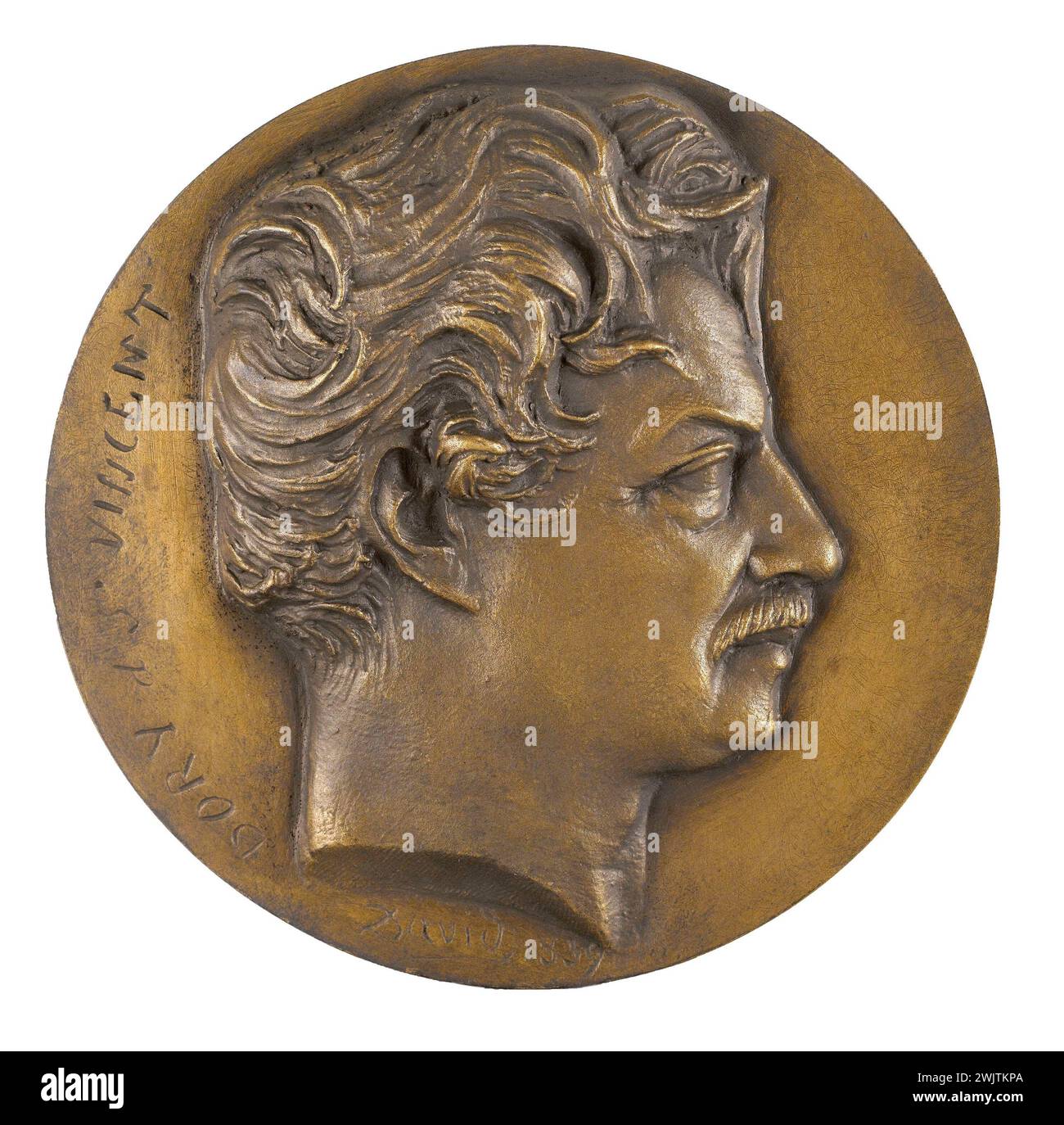 David d'Angers (1788-1856). Portrait of Jean-Baptiste-Georges-Marie Bory de Saint-Vincent (1780 ...