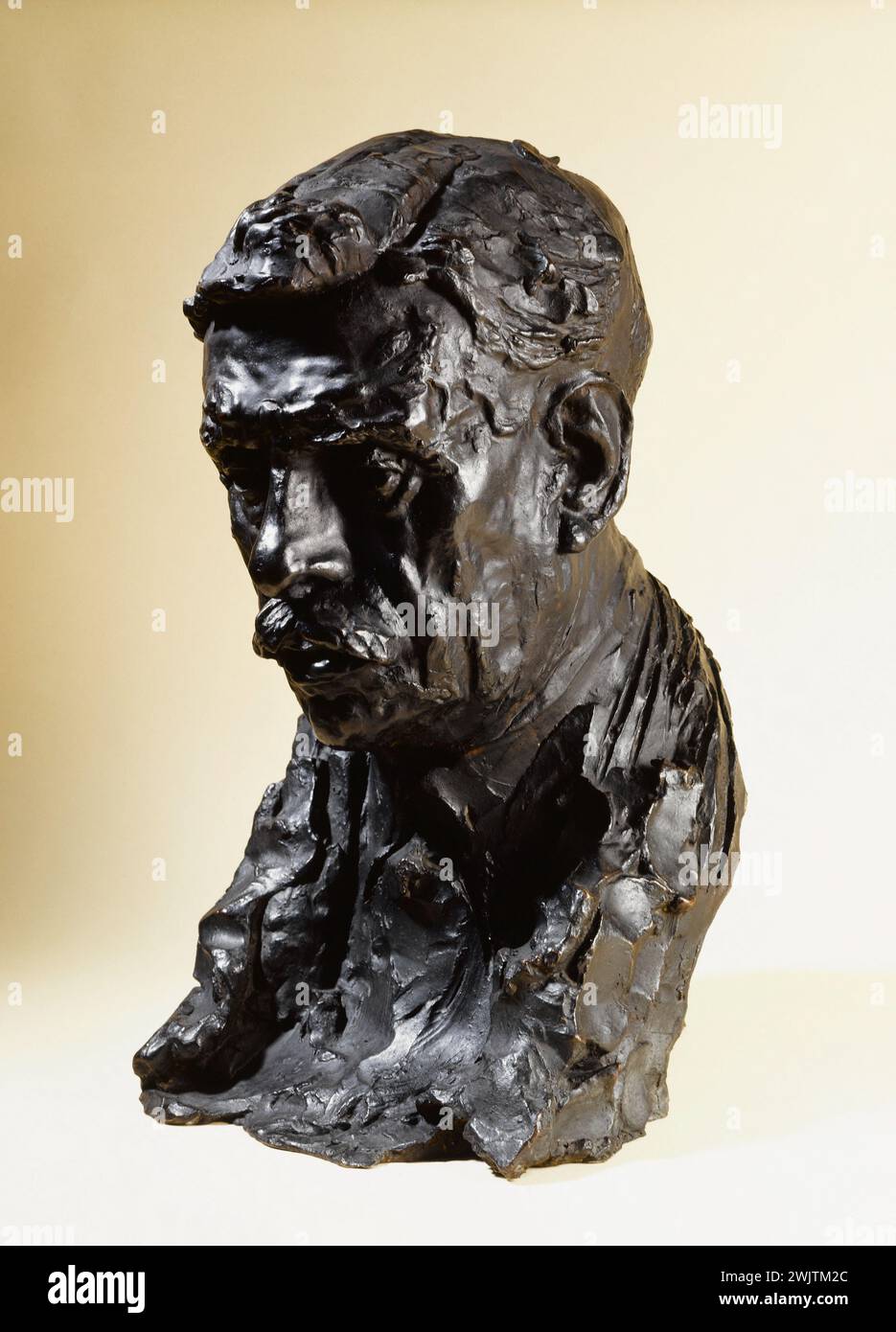 Auguste Rodin (1840-1917). "Bust of Alexandre Falguière". Bronze, 1897 ...