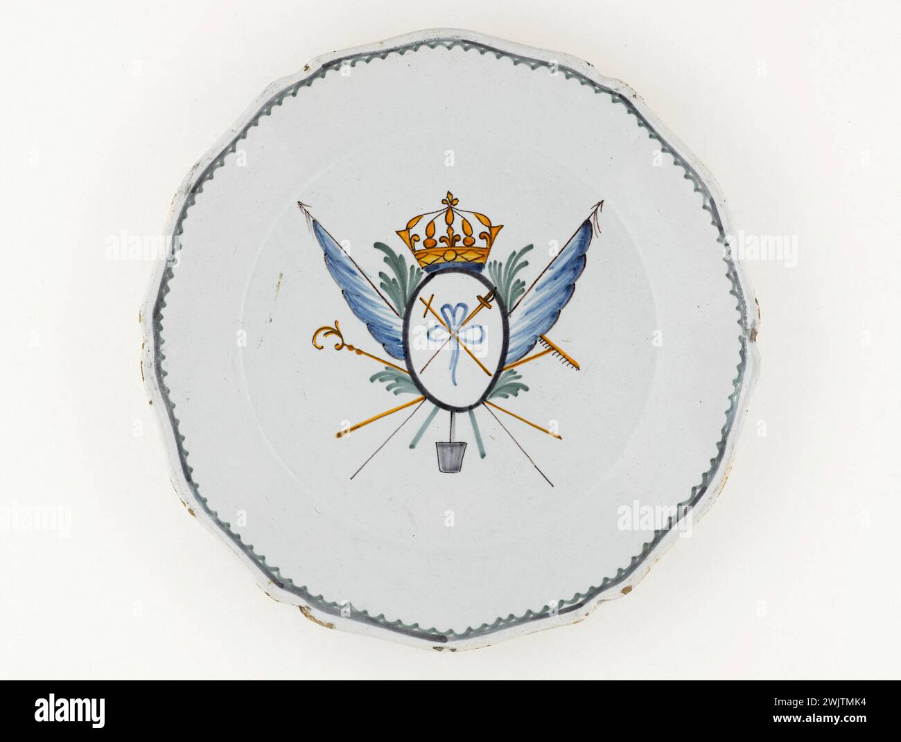 Anonymous. Plate. Earthenware. Paris, Carnavalet museum. 71478-37 ...