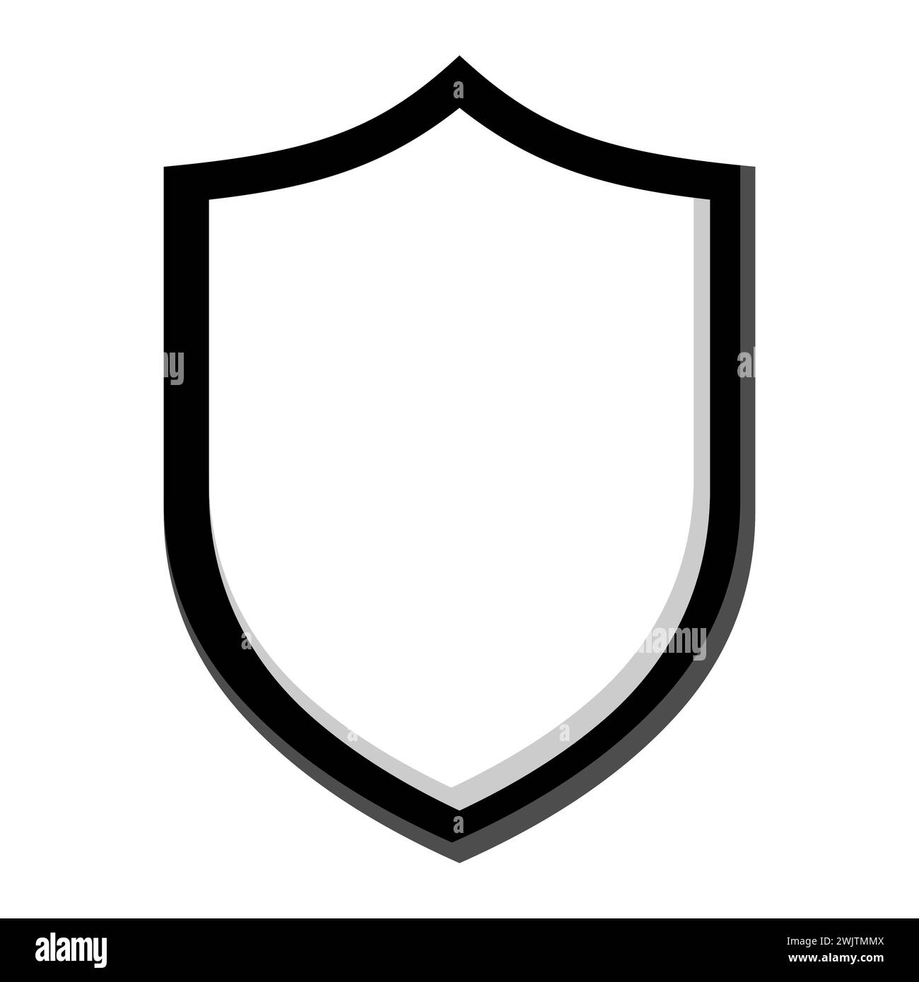 Shield protection concept vector icon. Shield symbol of web site design ...