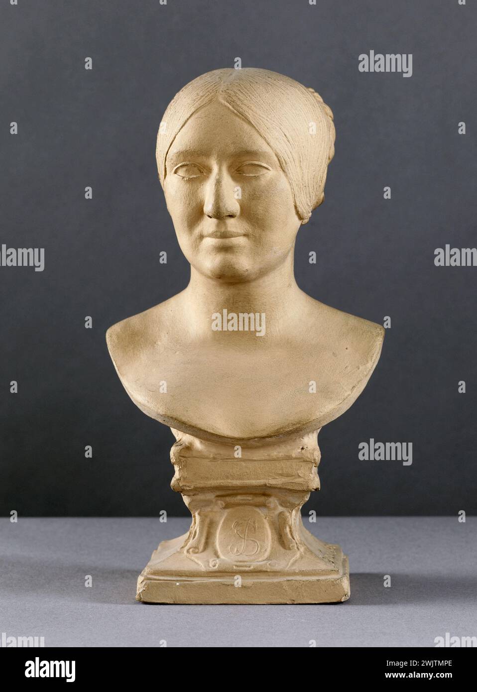 Jean-Pierre Dantan (1800-1869), known as Dantan young. Serious portrait ...