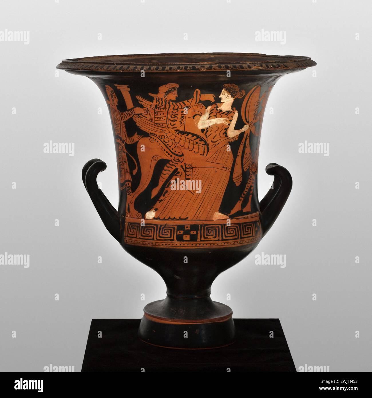 Painter of the crater at the London griffin. Red figures, enhanced ...