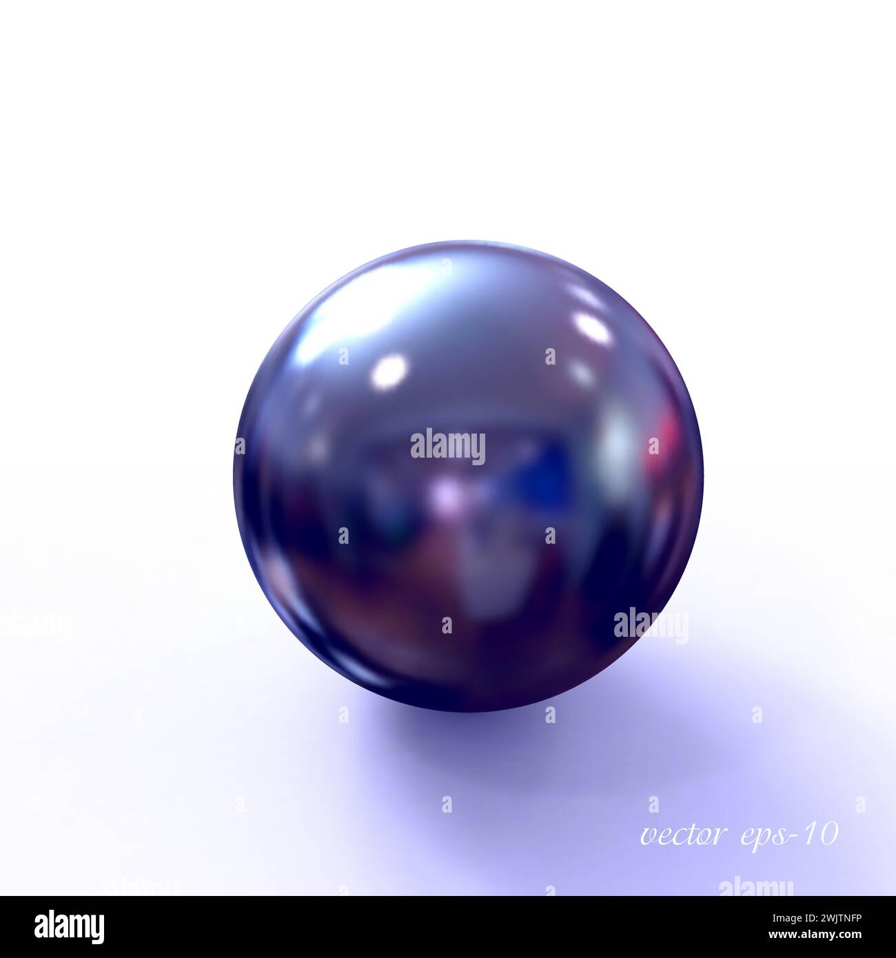 Round crystal .Dark glass ball vector .Ball for inscription ...