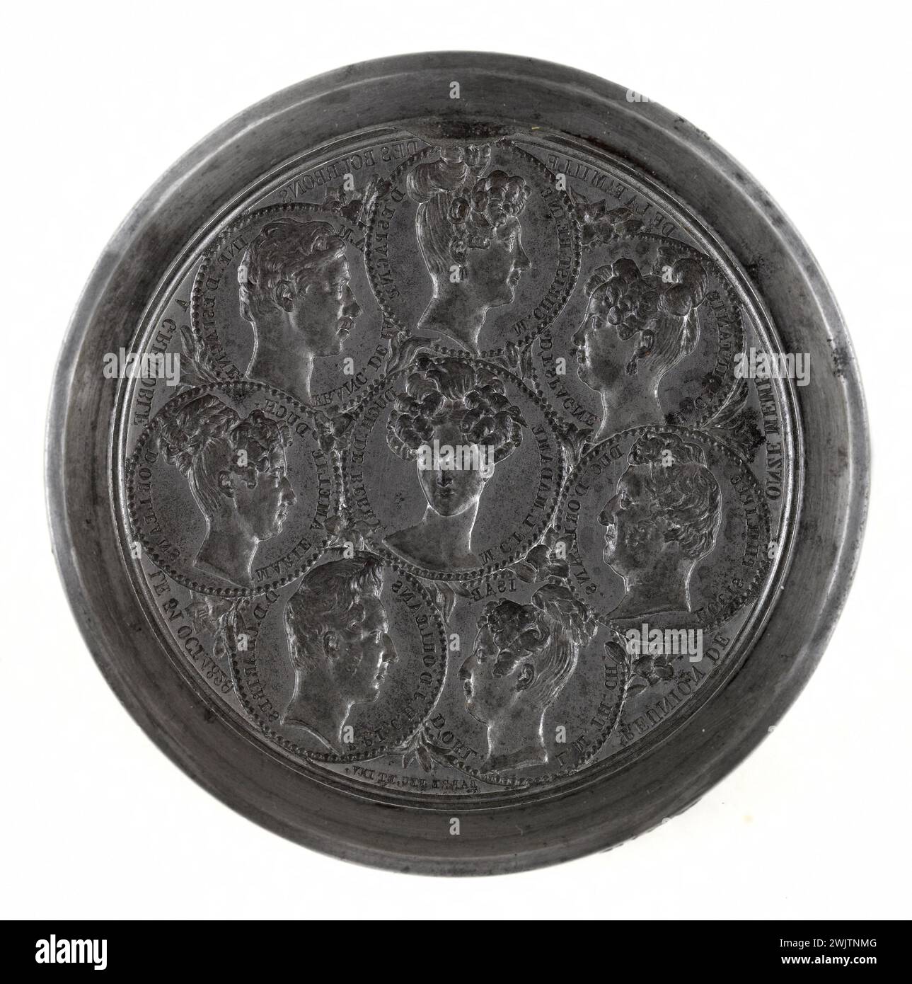 Rod. "Medal matrix. The Orleans family". Metal, steel, 19th century ...