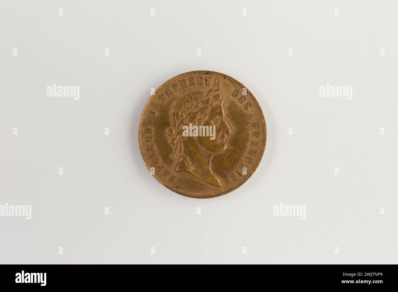Carnavalet museum, medal collection Right head of Napoleon I on the ...