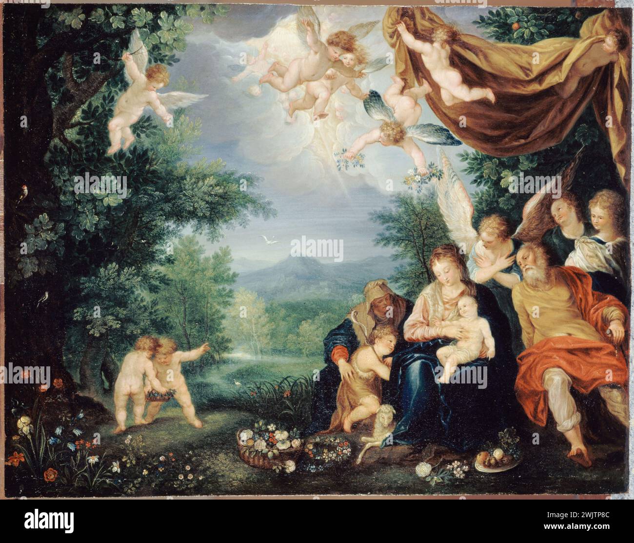 Jan Brueghel de Velours (1568-1625), Jan I Brueghel (after). "Angels ...