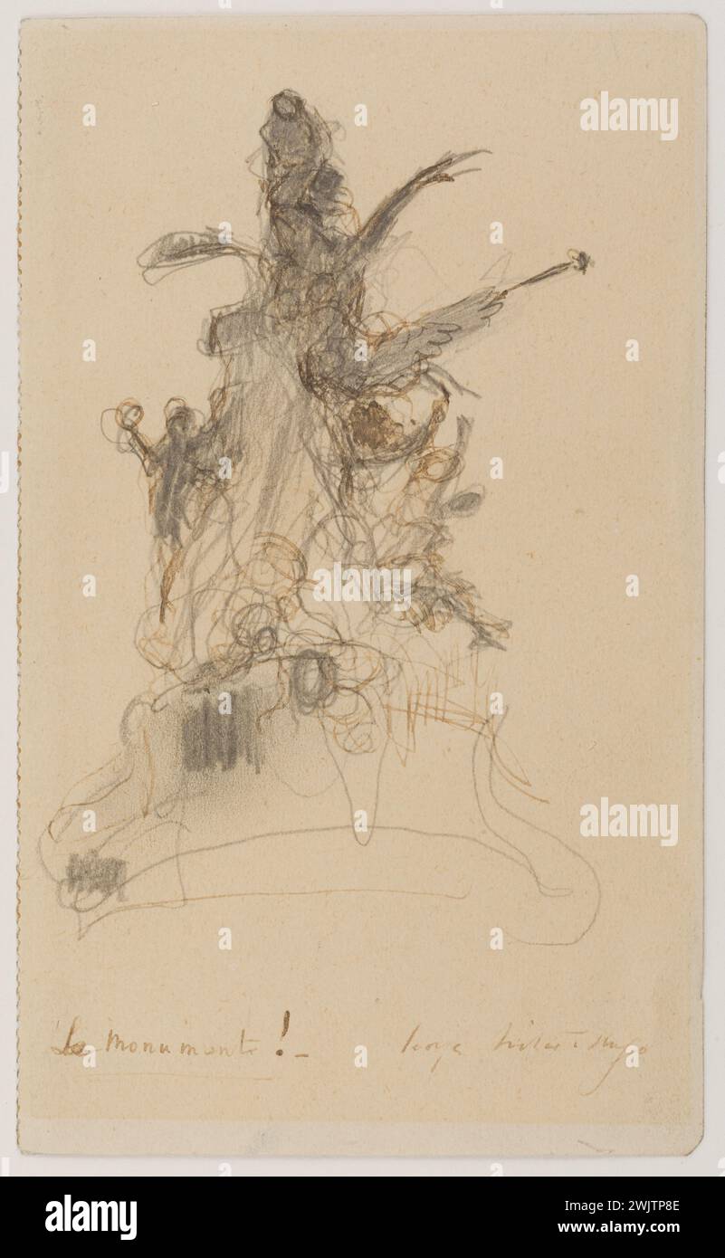 Georges Hugo (1868-1925). The monument. Lead mine. Paris, house of ...