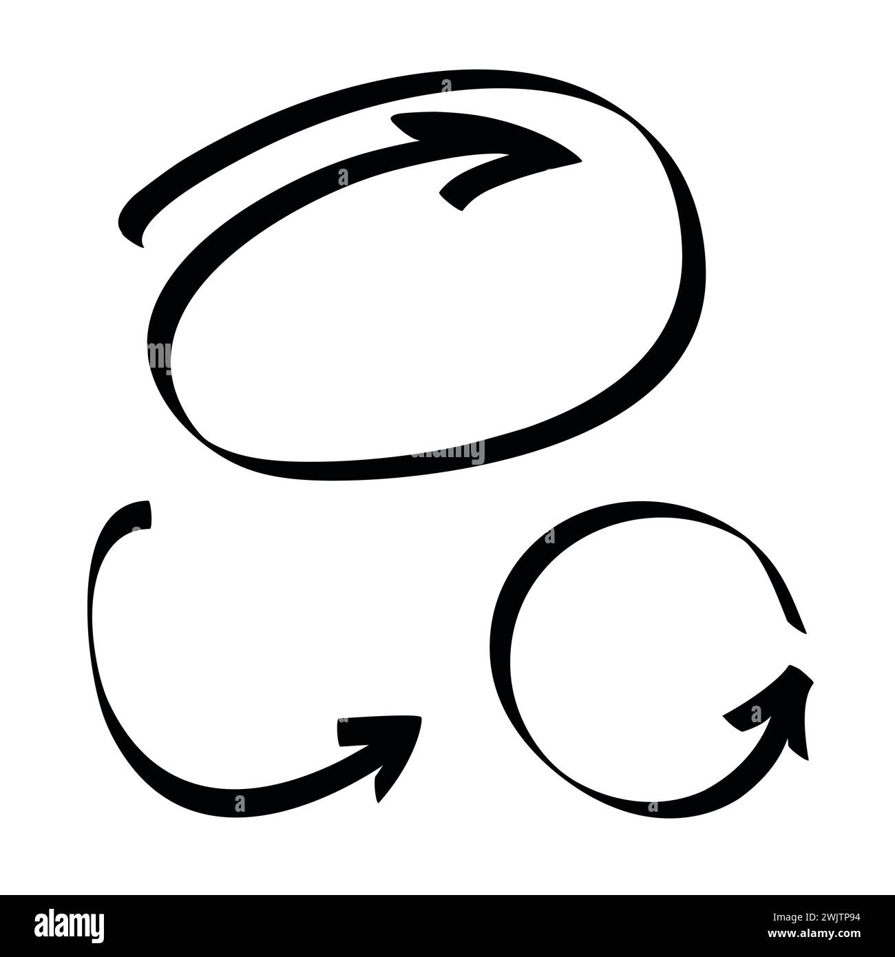 Rounded arrows hi-res stock photography and images - Alamy