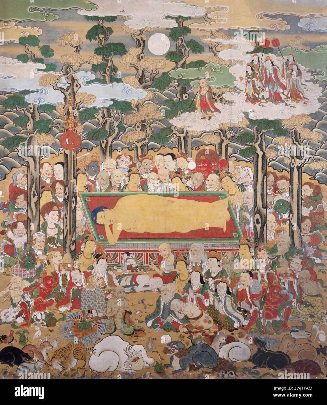 Parinirvana buddha painting hi-res stock photography and images - Alamy