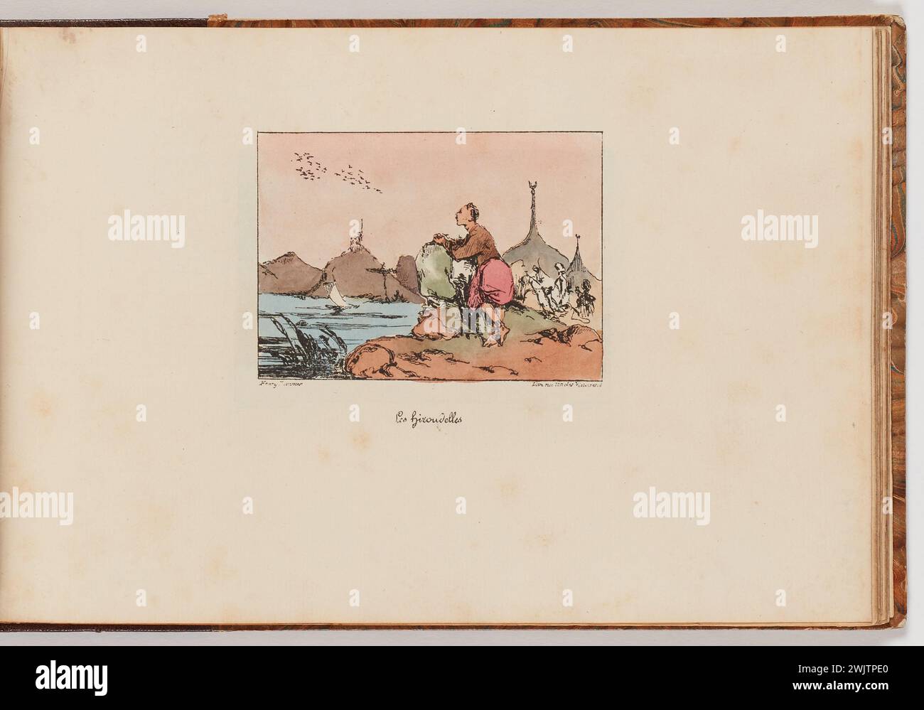 Monnier, Henry Bonaventure (n.1799-06-07-D.1877-01-03), Les Hirondelles ...