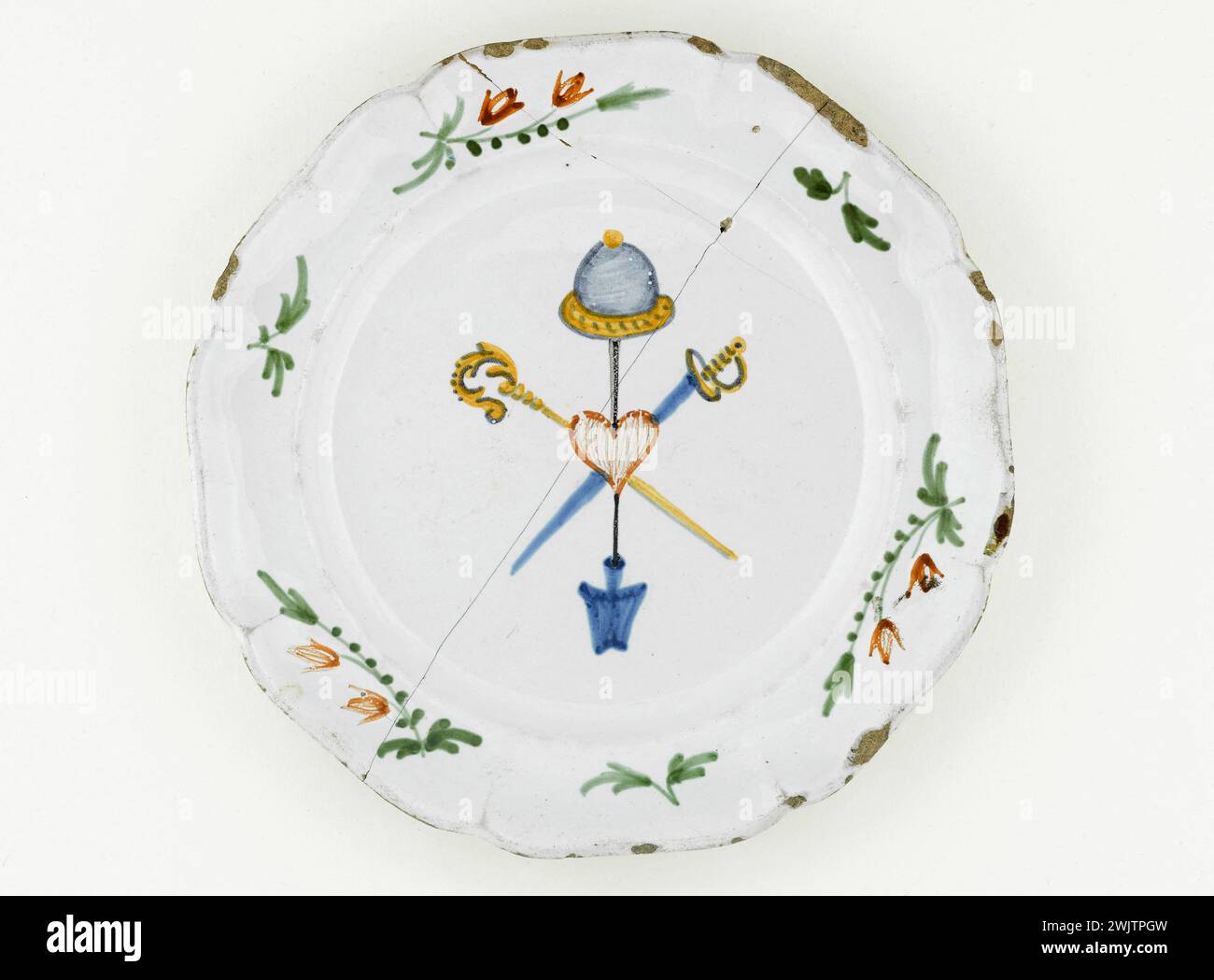 Anonymous. Plate. Earthenware. Paris, Carnavalet museum. 71478-5 ...