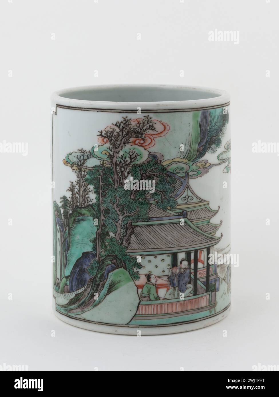 Pottoles. Porcelain with "green family" enamels. Paris, Cernuschi ...