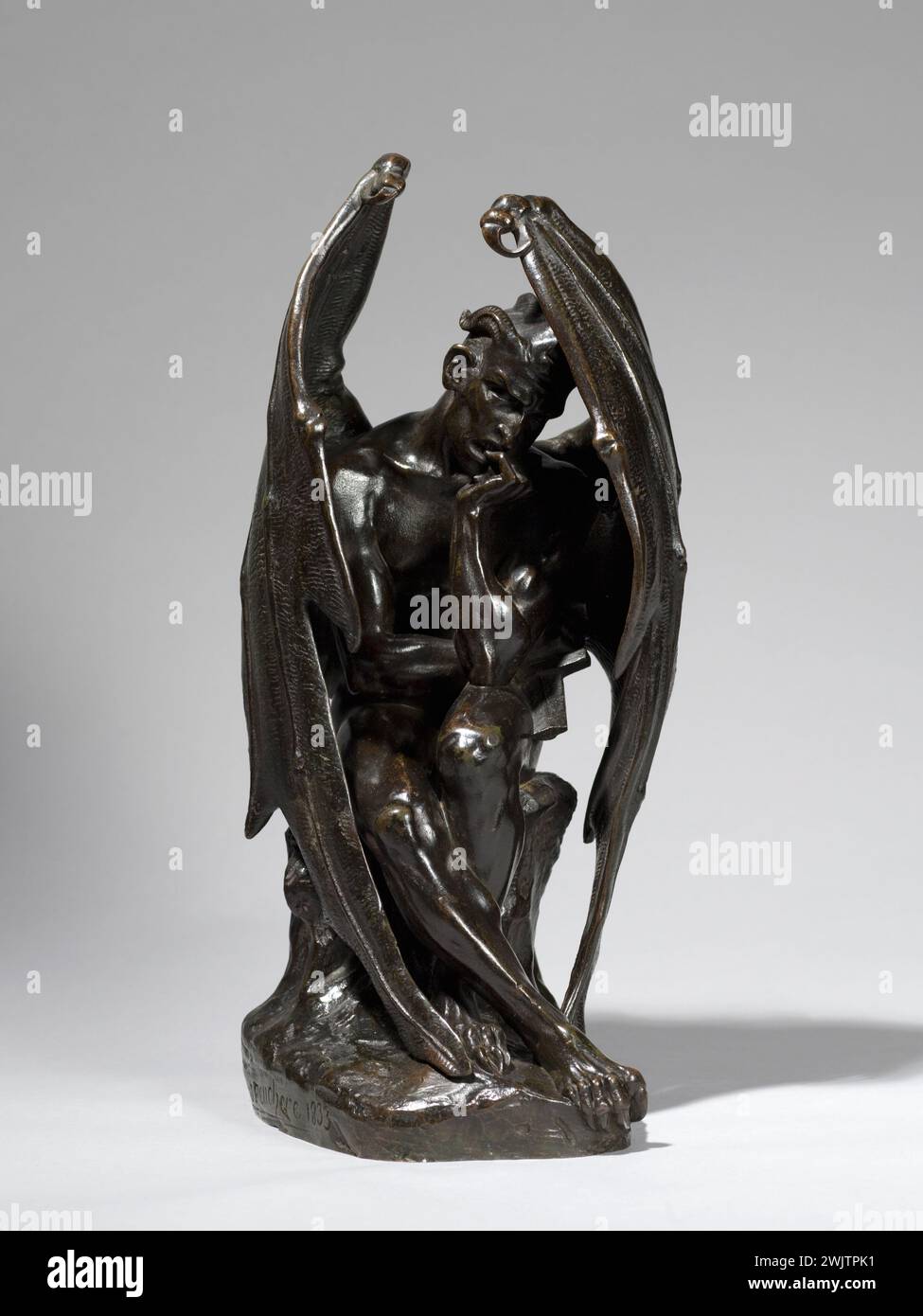 Jean-Jacques FEUCHRE (1807-1852). "Satan". Bronze statuette. Muse of ...