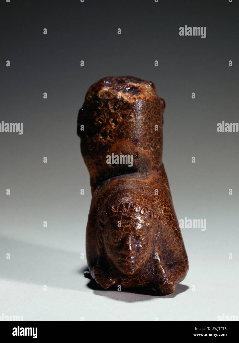 Siren in amber (view 1), ancient Rome, 6th century BC .. Museum of Fine ...