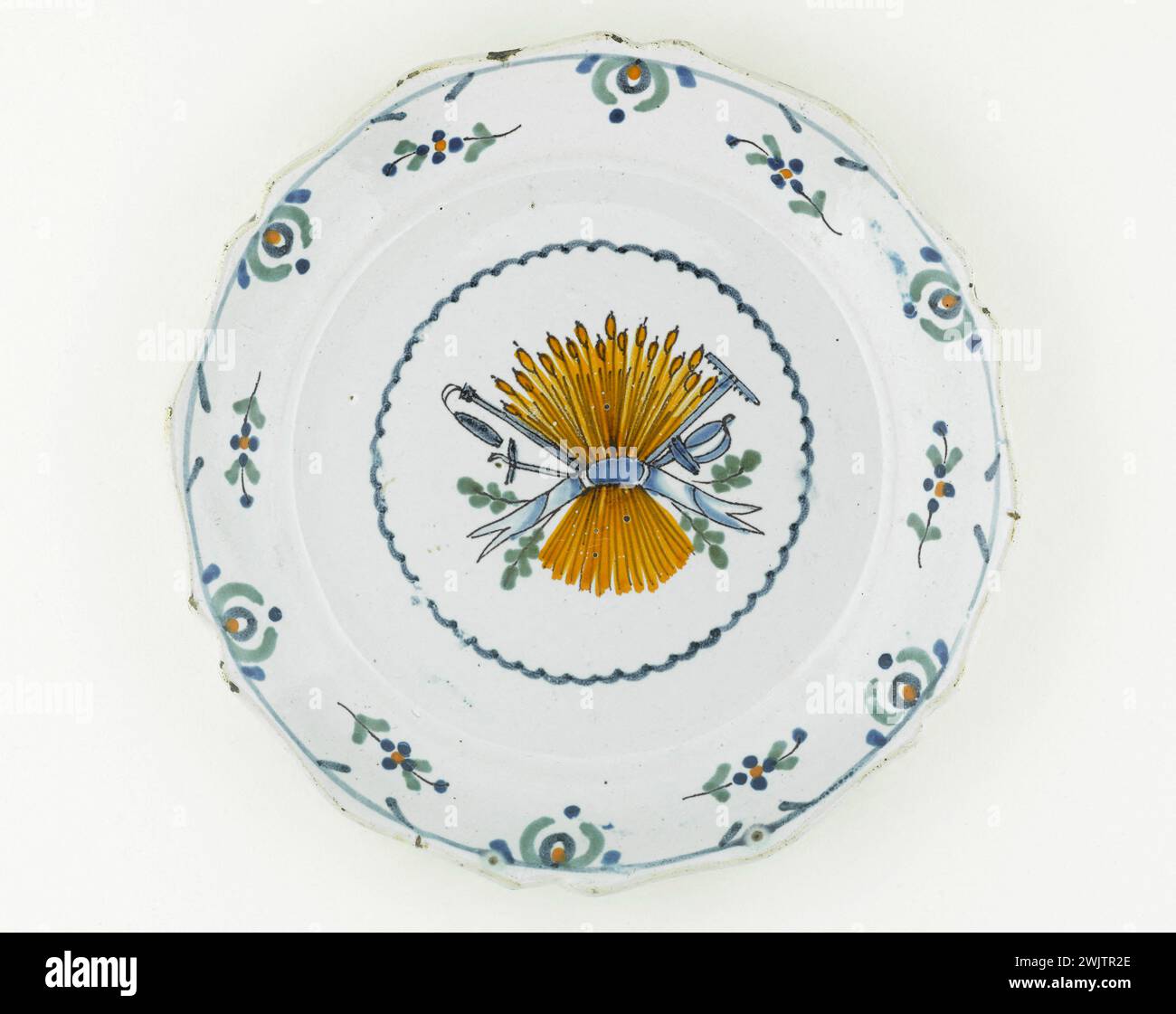 Anonymous. Plate. Earthenware. Paris, Carnavalet museum. 71478-11 ...
