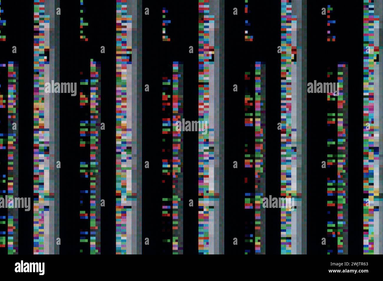 Abstract background, pattern of a digital glitch Stock Photo - Alamy