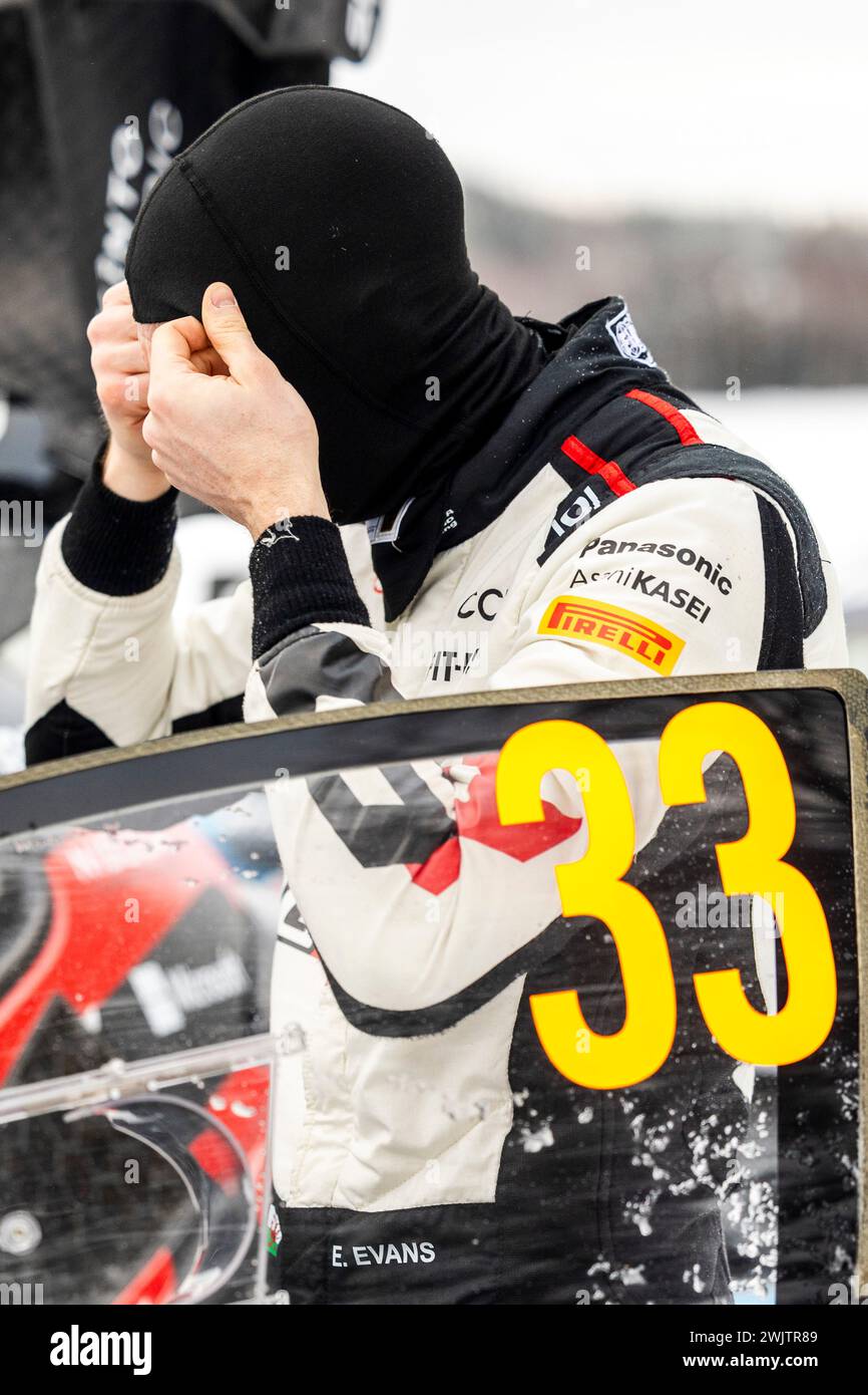 EVANS Elfyn, Toyota GR Yaris Rally1, portrait during the Rally, Sweden ...