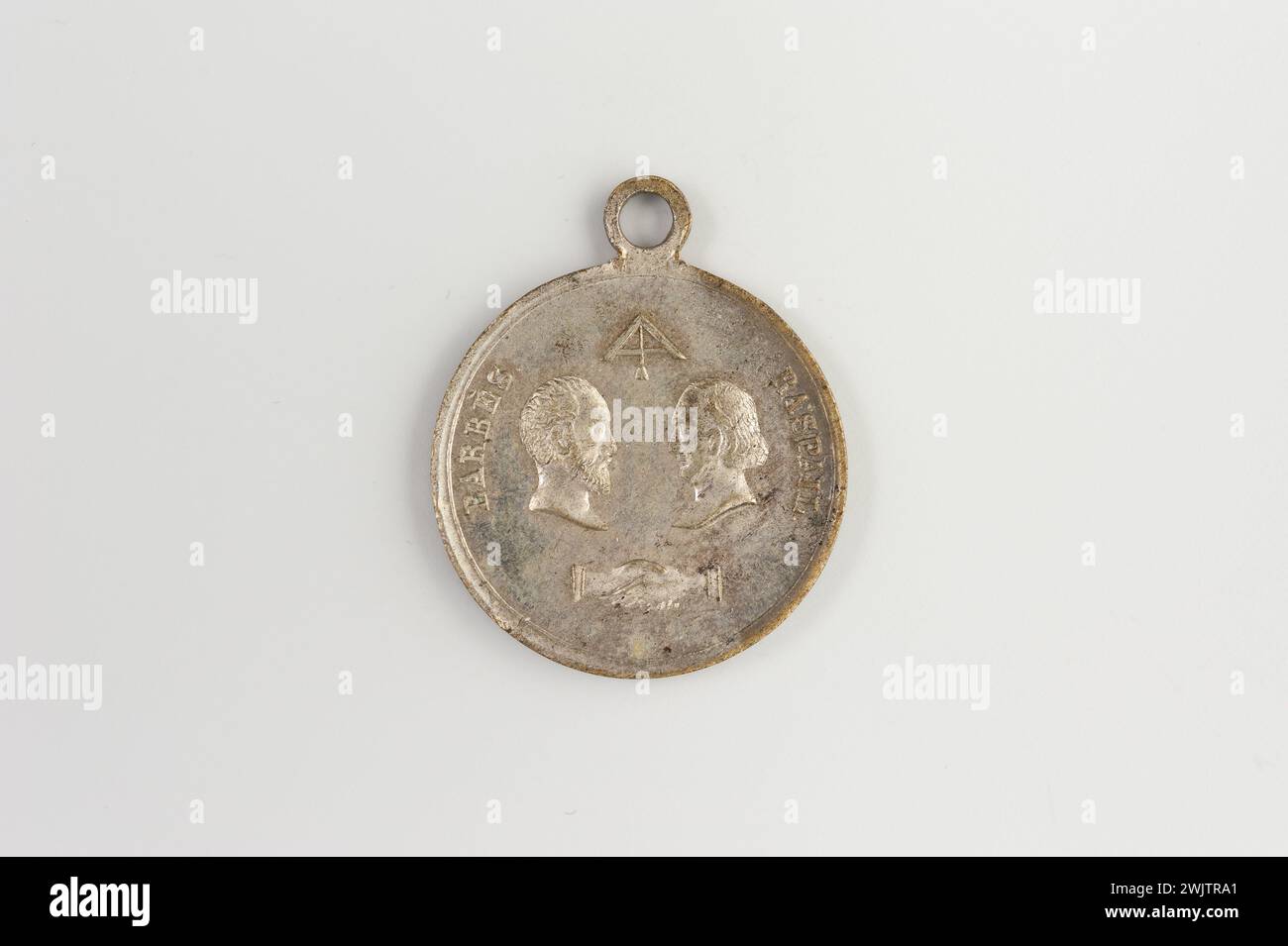 Carnavalet museum, medal collection Right heads faced with Barbès and ...