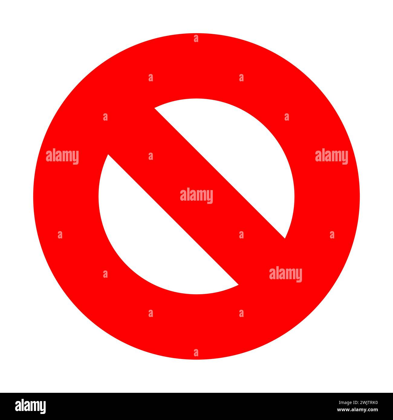 Do not enter sign. Prohibited simple red sign with shadow on white ...