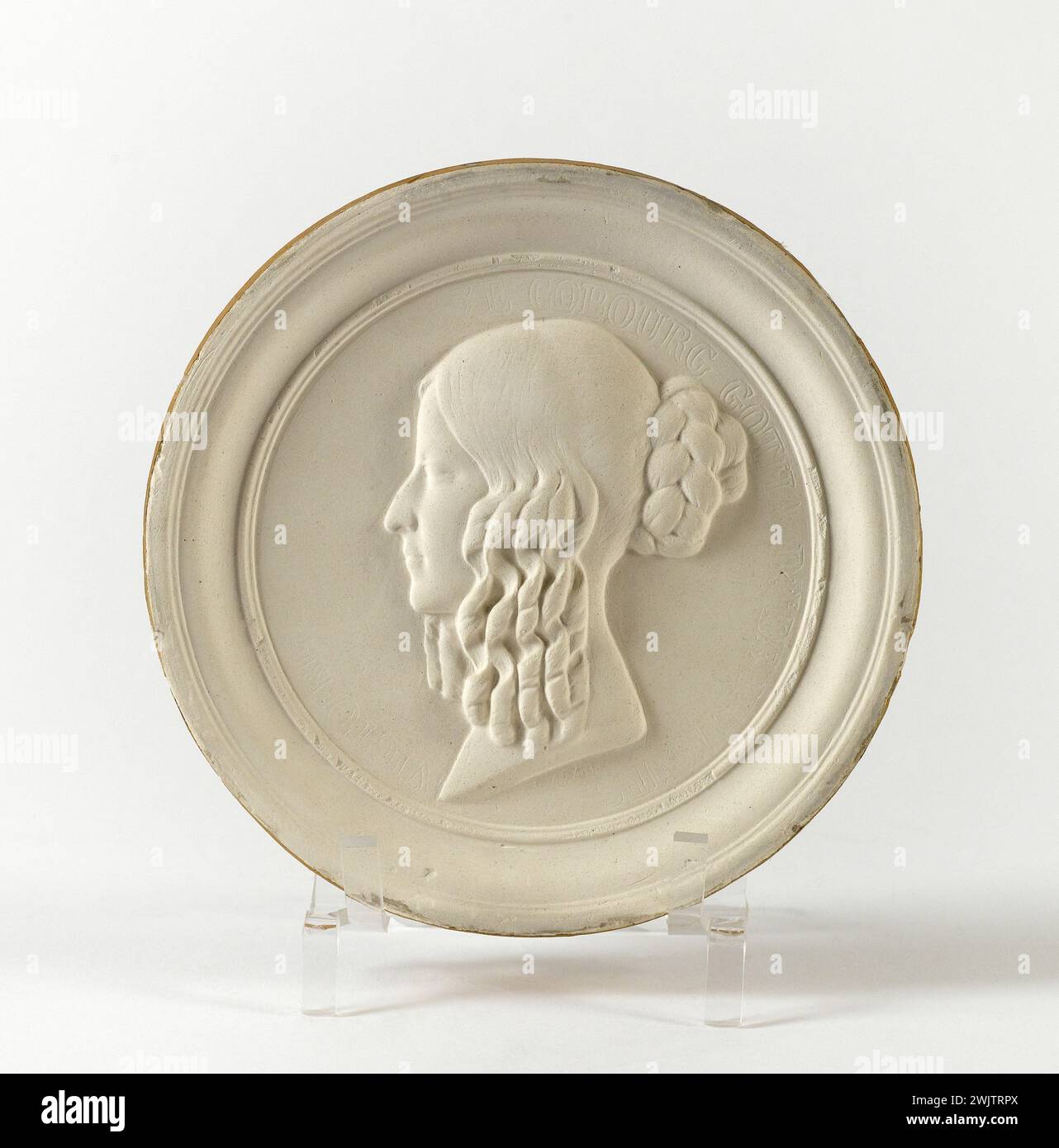 Jean-Auguste Barre (1811-1896). "Portrait of Victorine-Augustine ...