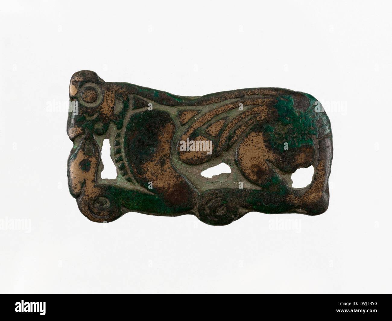 Plate. Bronze. Southern center of interior Mongolia, 5th century BC ...