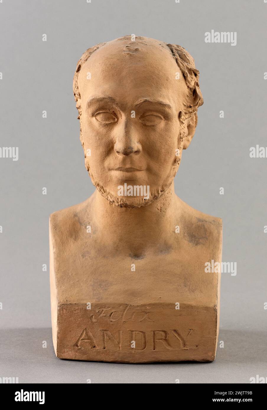 Jean-Pierre Dantan (1800-1869), said Dantan the young. Serious portrait ...