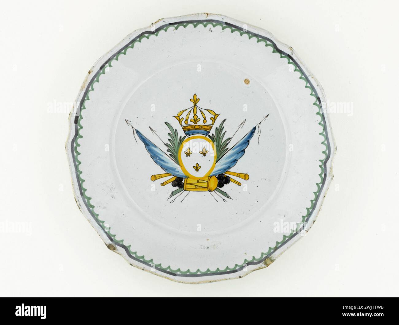 Anonymous. Plate. Earthenware. Paris, Carnavalet museum. 71478-28 ...