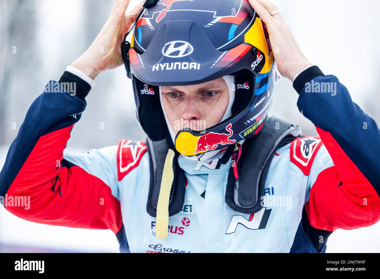 TANAK Ott, Hyundai I20 Rally1, portrait during the Rally, Sweden ...