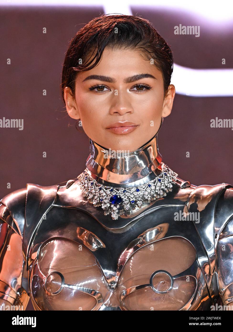 London, UK. February 15th, 2024. Zendaya arriving at the World Premiere ...