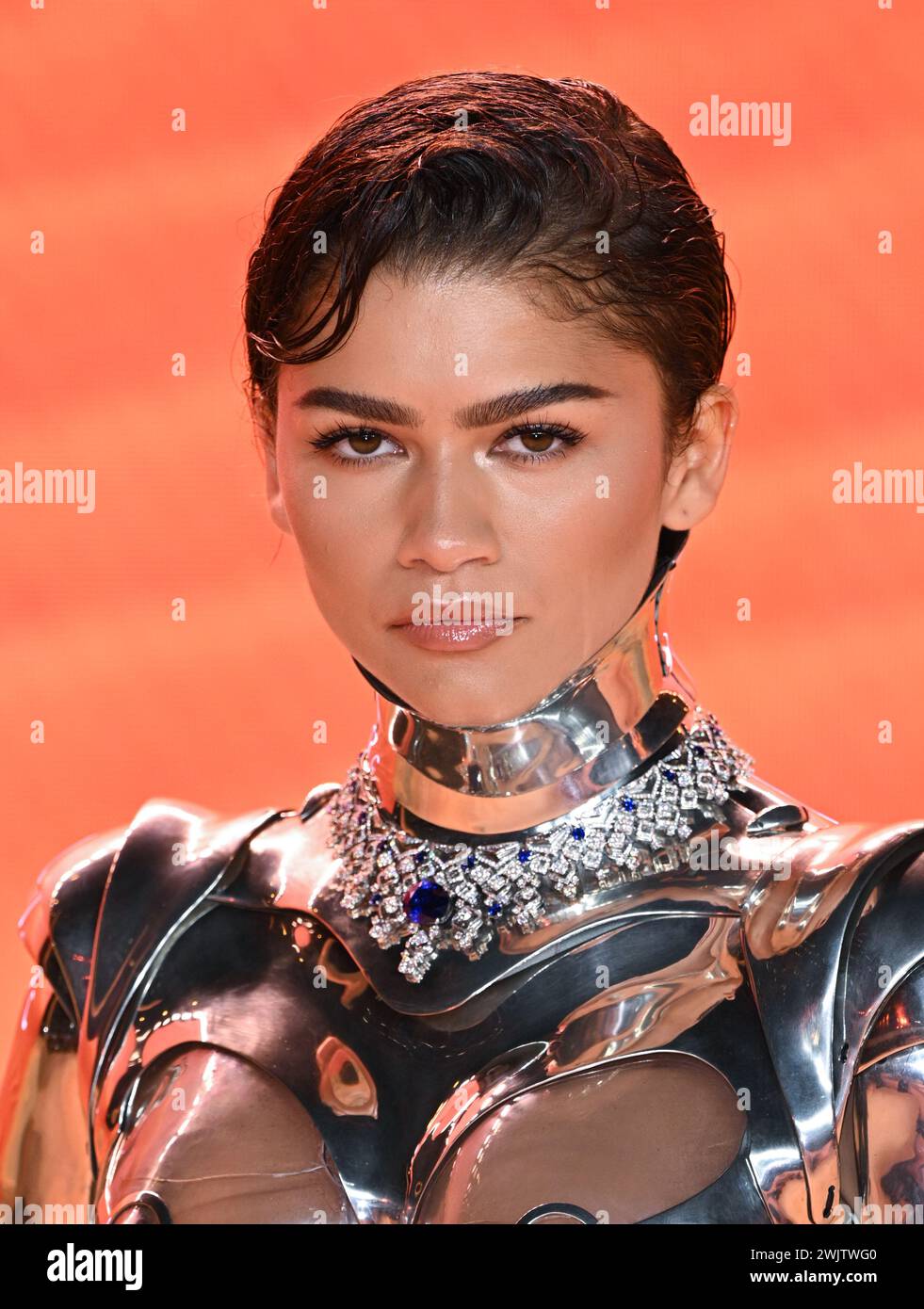 London, UK. February 15th, 2024. Zendaya arriving at the World Premiere ...