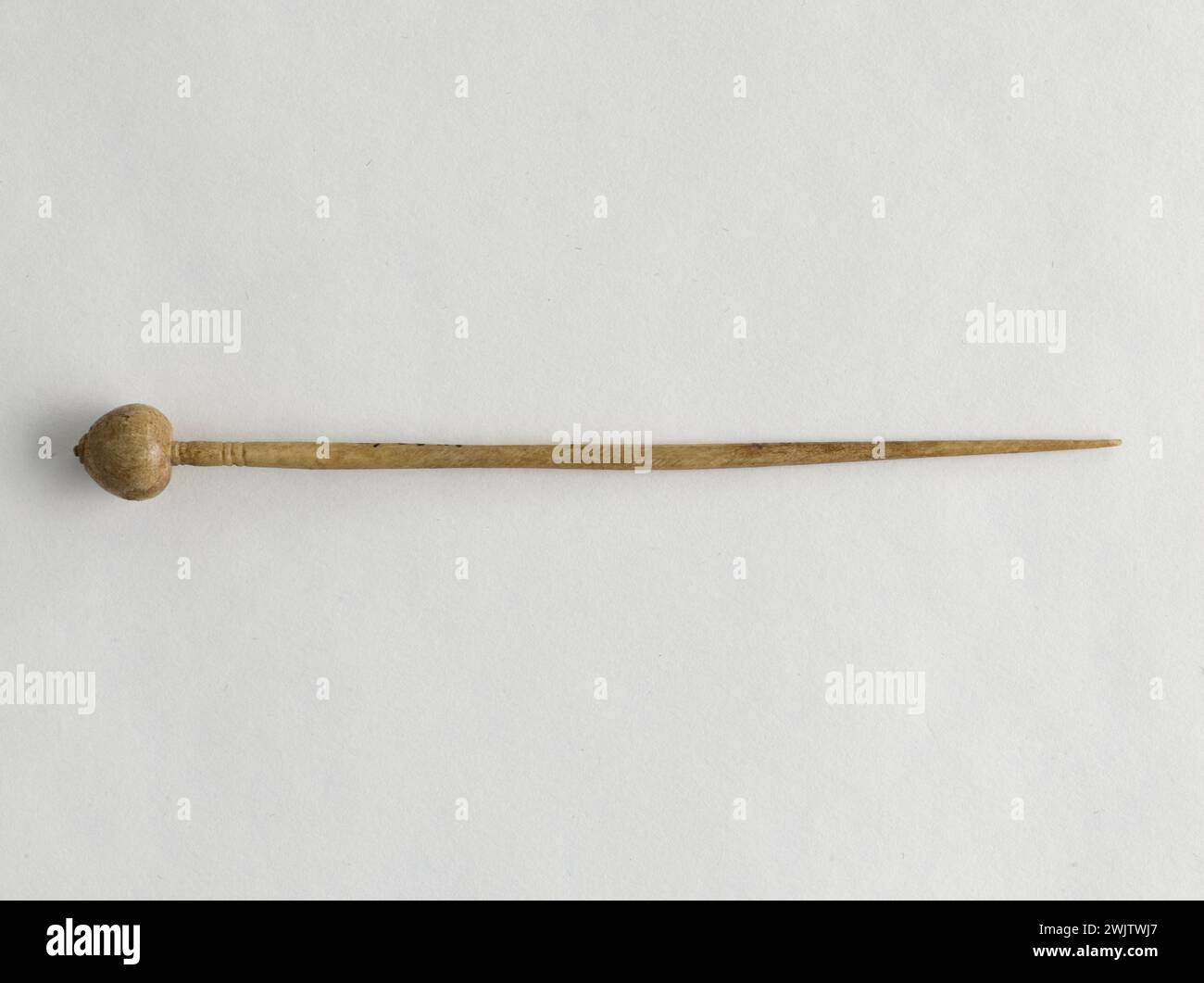Hair pin. Gallo-Roman. Bone. Paris, Carnavalet museum. Archaeoligical ...