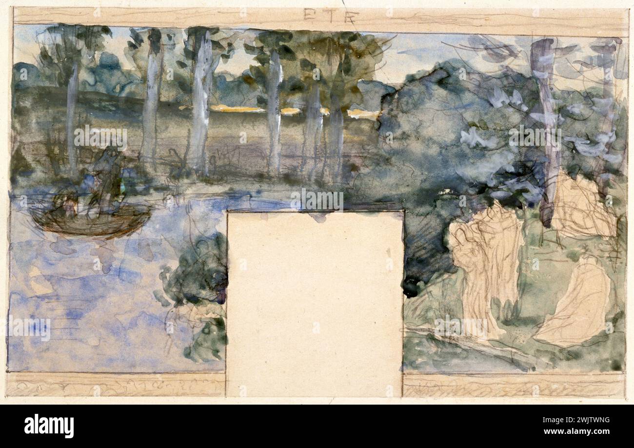 Pierre Puvis de Chavannes (1824-1898). Study for Summer. Museum of Fine ...