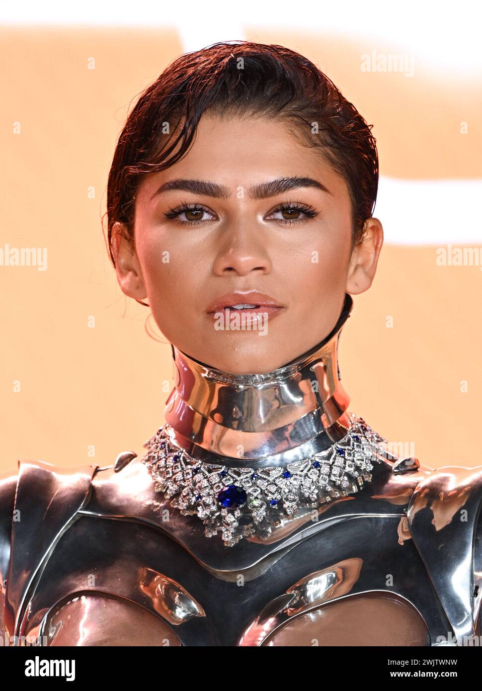 London, UK. February 15th, 2024. Zendaya arriving at the World Premiere ...