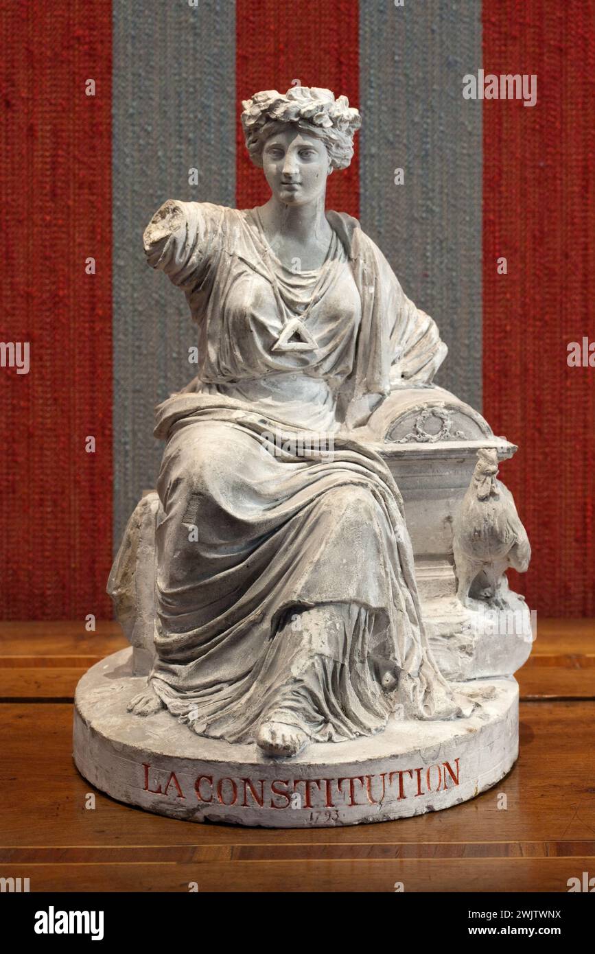 Louis-Simon Boizot (1743-1809). France keeping its constitution ...