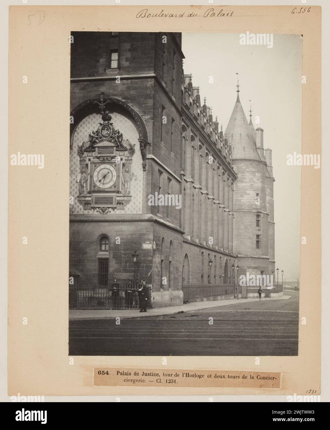 Blancard, Hippolyte (1843 - D.1924), view of the clock tower of the ...