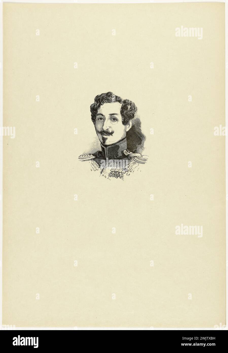 Edmond Morin (1824-1882). "Oscar Ier King of Sweden from 1844 to 1859 ...