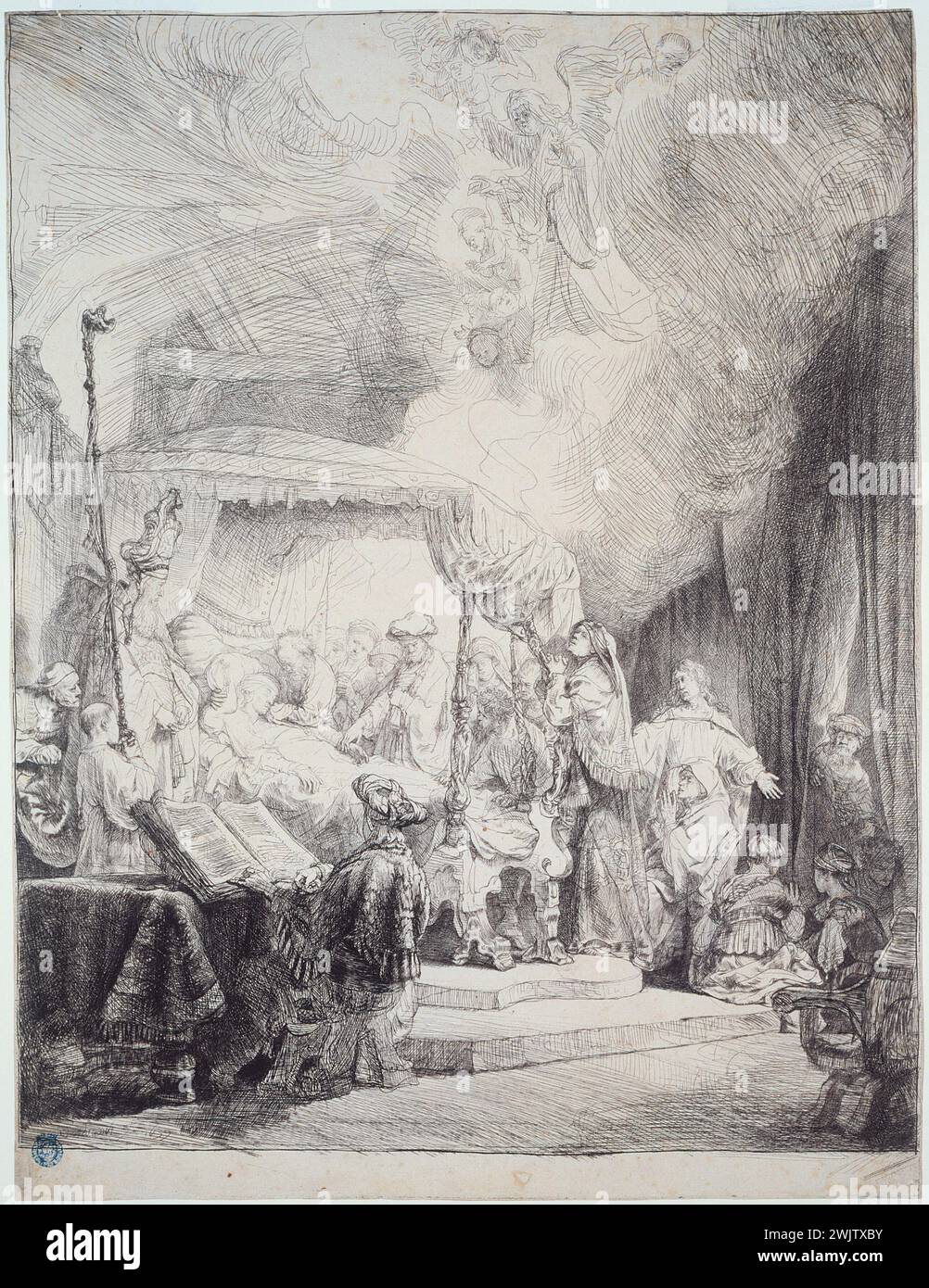Harmenszoon van Rijn Rembrandt (1606-1669). "The death of the Virgin ...