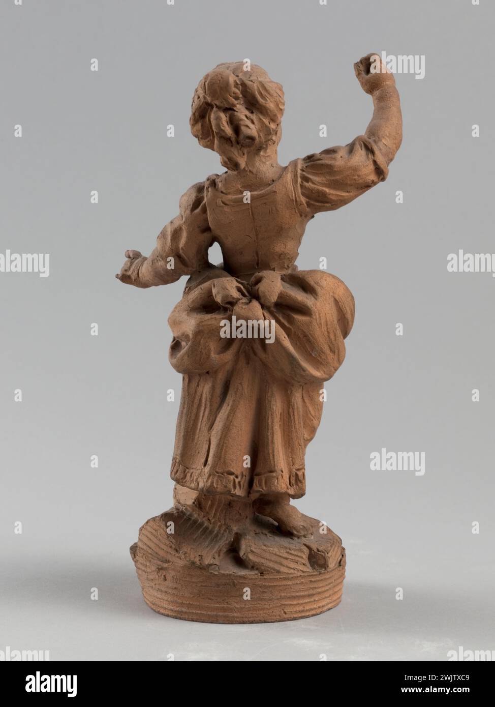 Anonymous French. Young dancing peasant. Sculpture, terracotta. 1700 ...