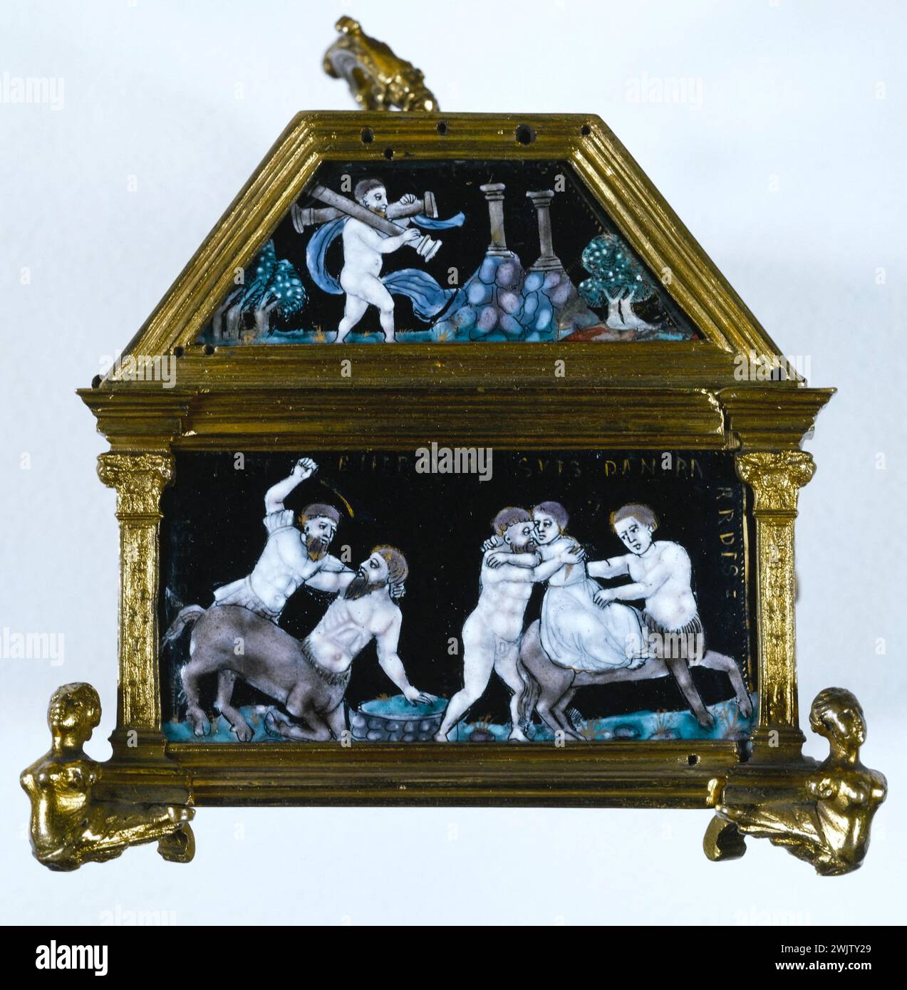 Couly Nouailher (around 1514). "Box: the work of Hercules (lateral face ...