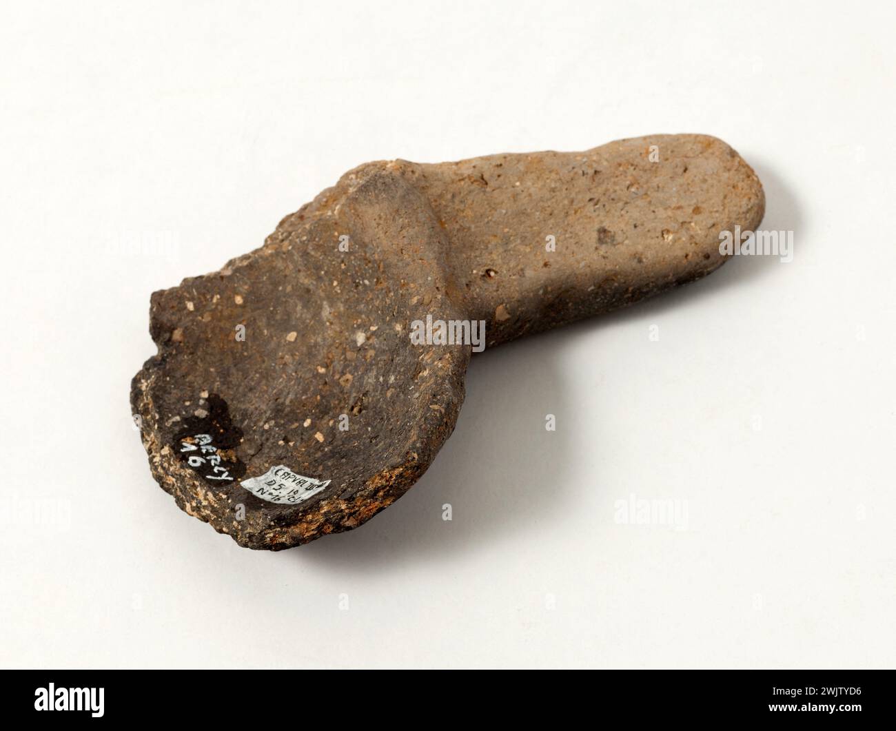 Fragment of container with angular edges 80. Neolithic. Terracotta ...