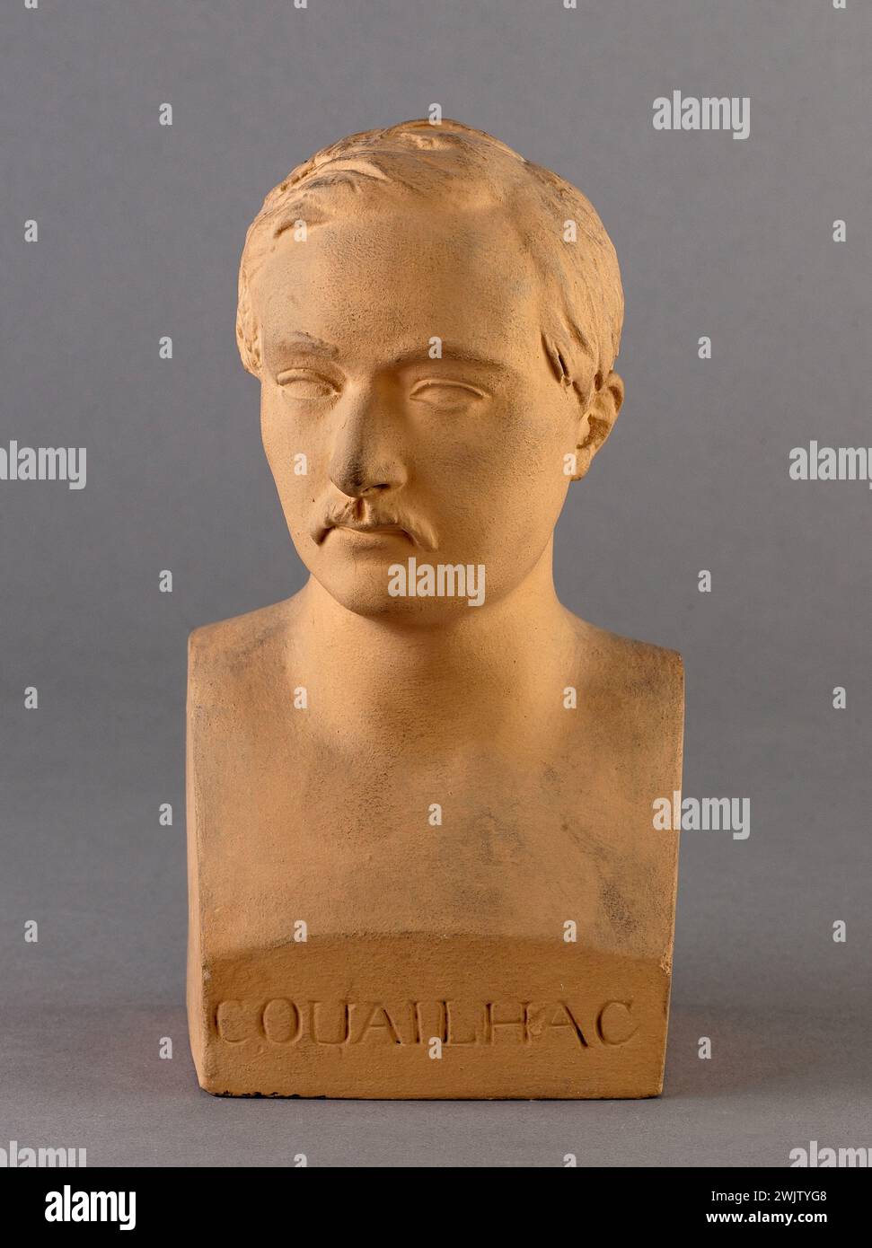 Jean-Pierre Dantan (1800-1869), said Dantan the young. Serious portrait ...