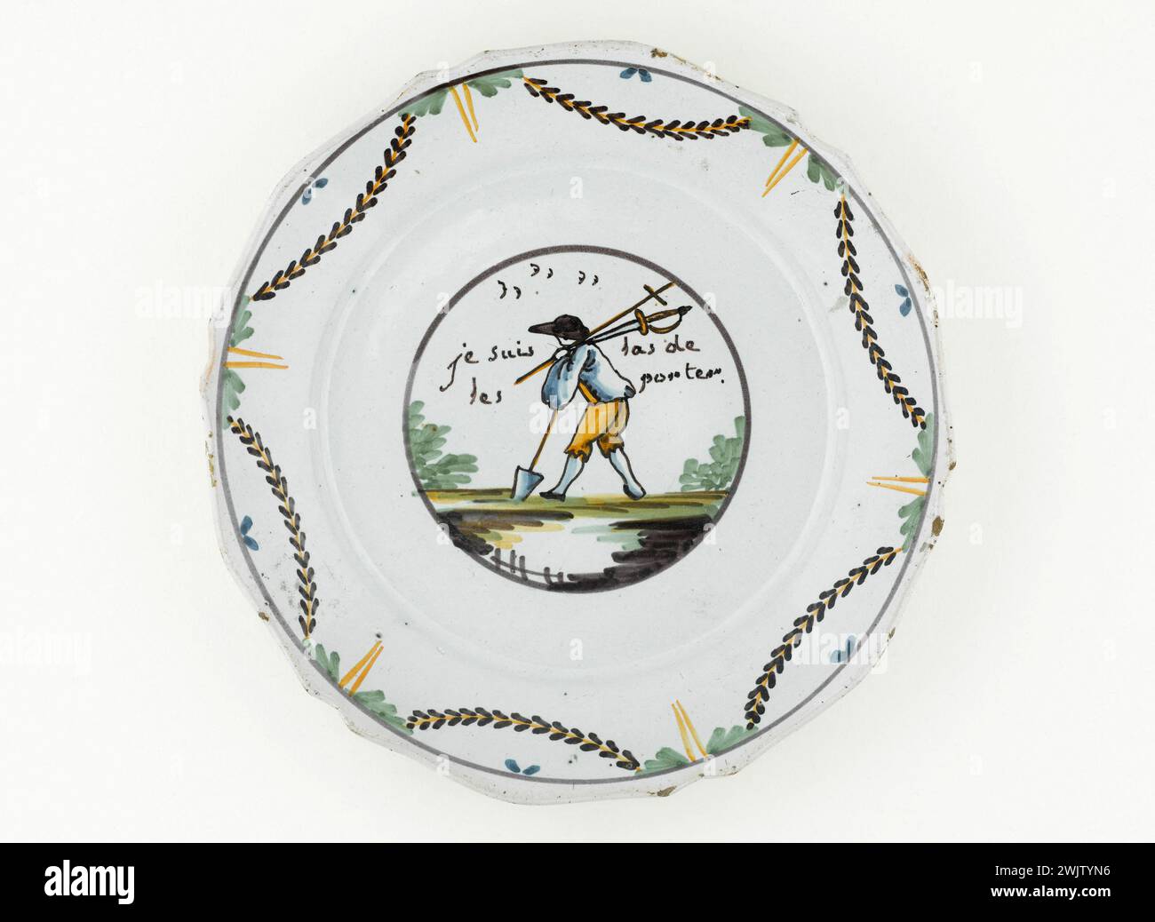Anonymous. Plate. Earthenware. Paris, Carnavalet museum. 71478-24 ...