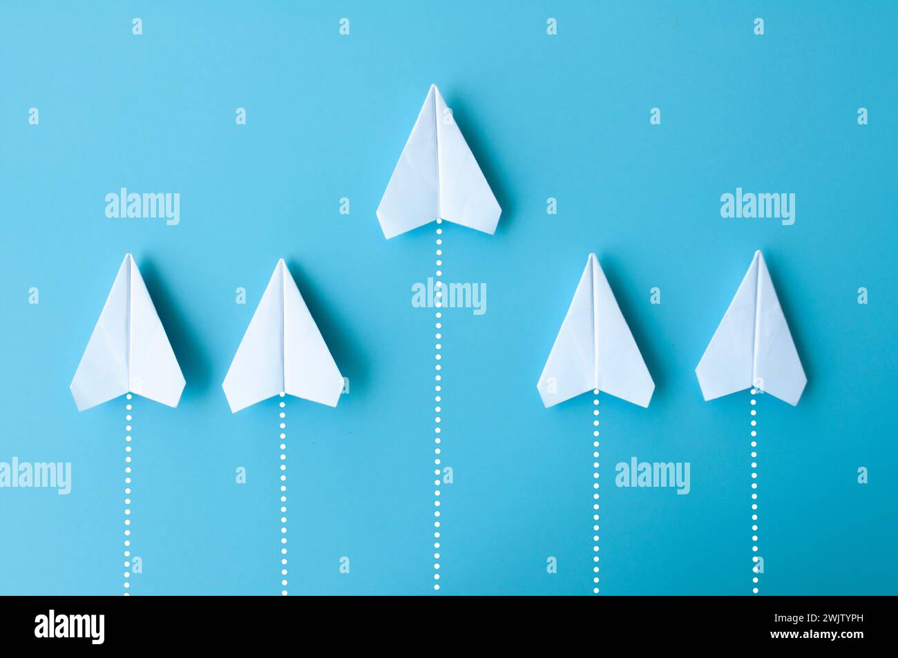 Origami paper airplanes that fly hi-res stock photography and images ...