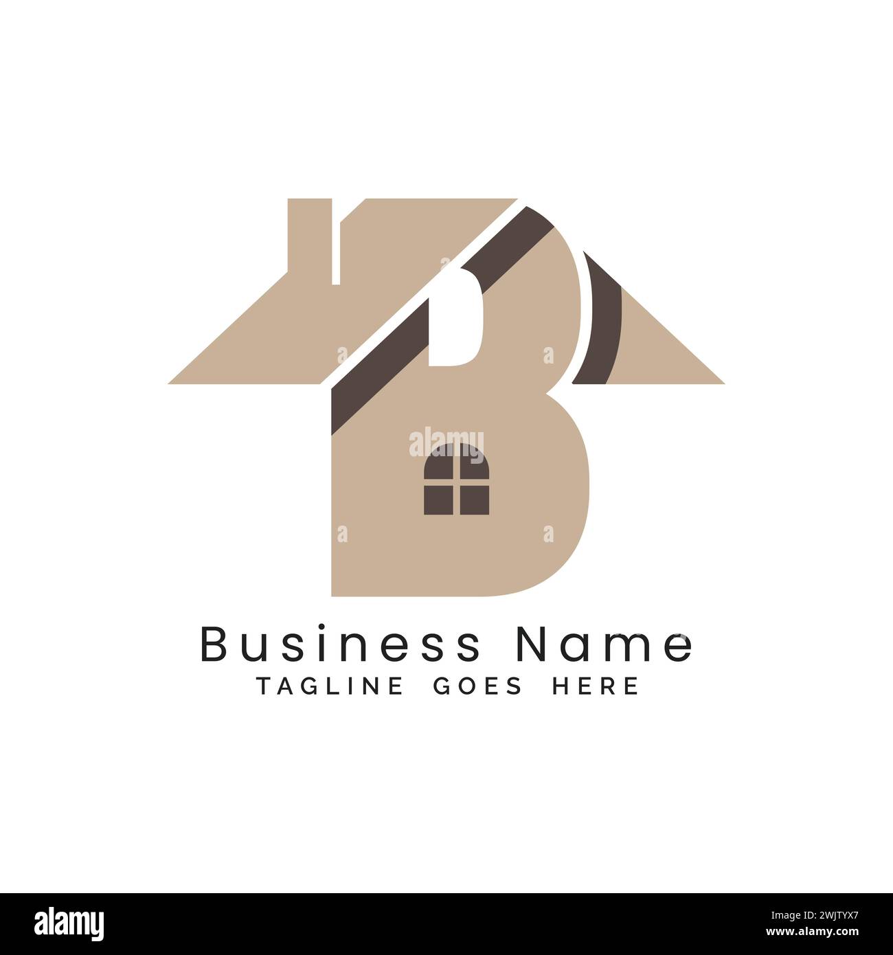 Letter B Real Estate Logo. Alphabet B Concept Design Property Business ...