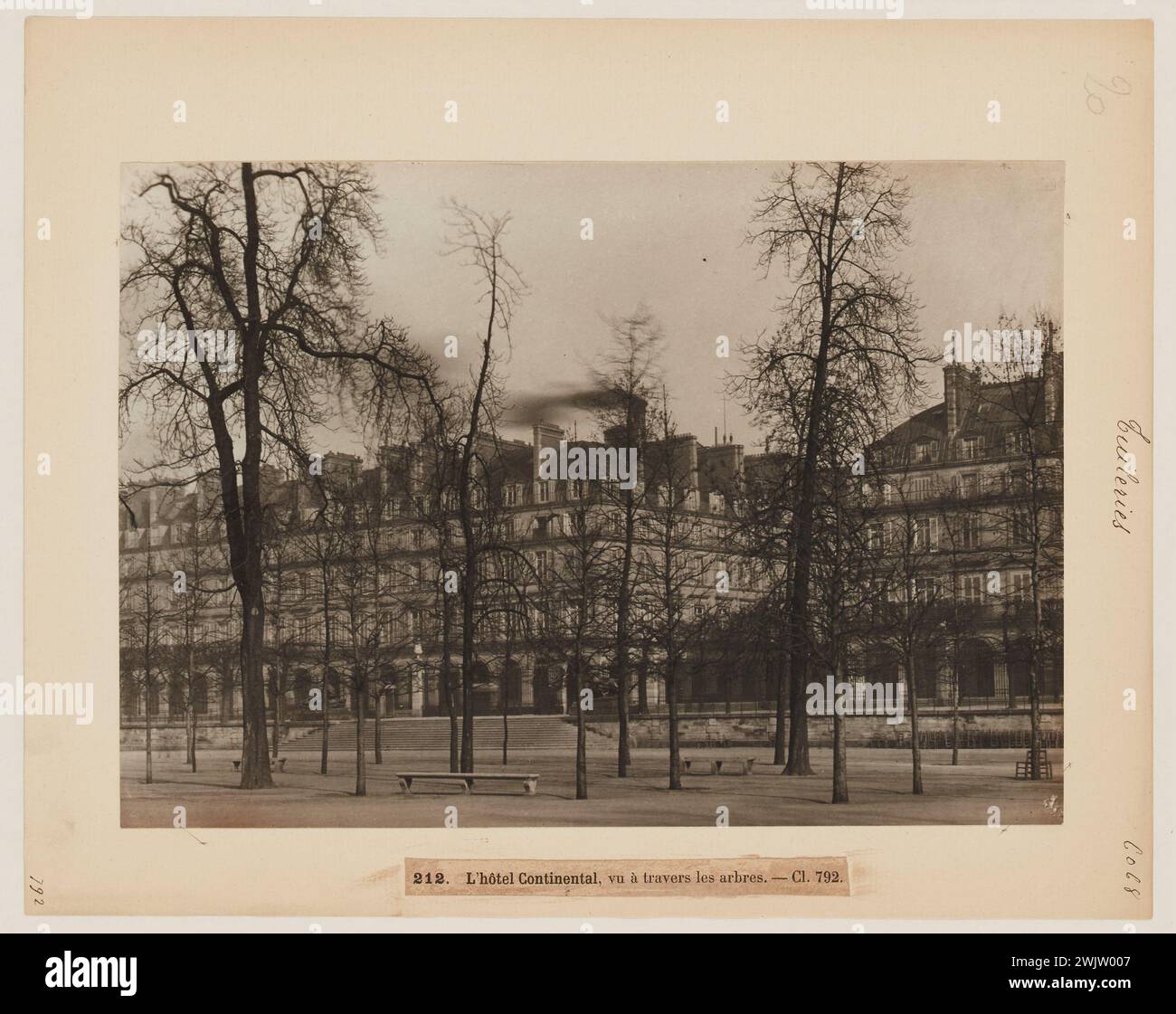 Blancard, Hippolyte (1843 - D.1924), the continental hotel seen through the trees of the ...